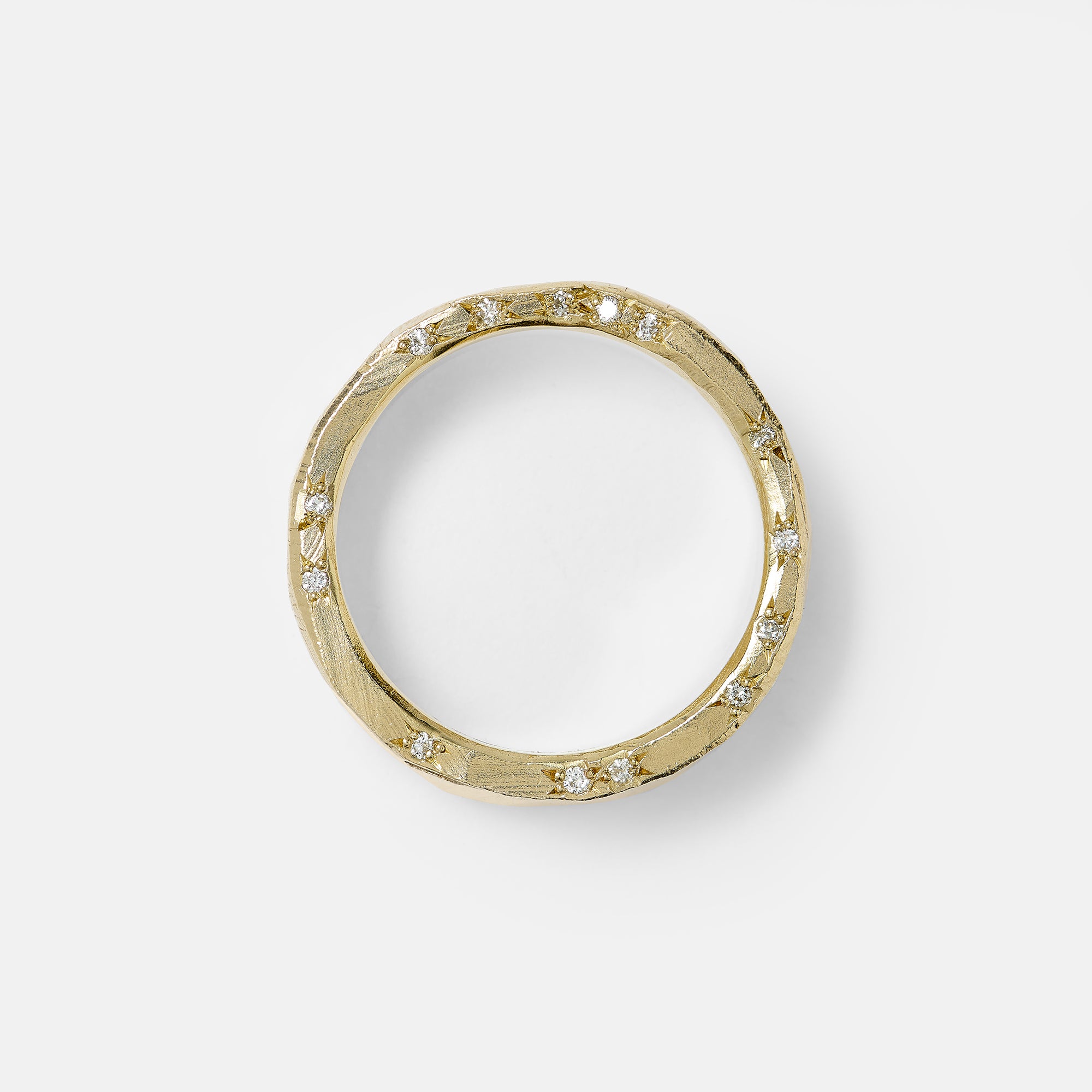 SIDE DIAMOND GOLD BAND – The Ouze